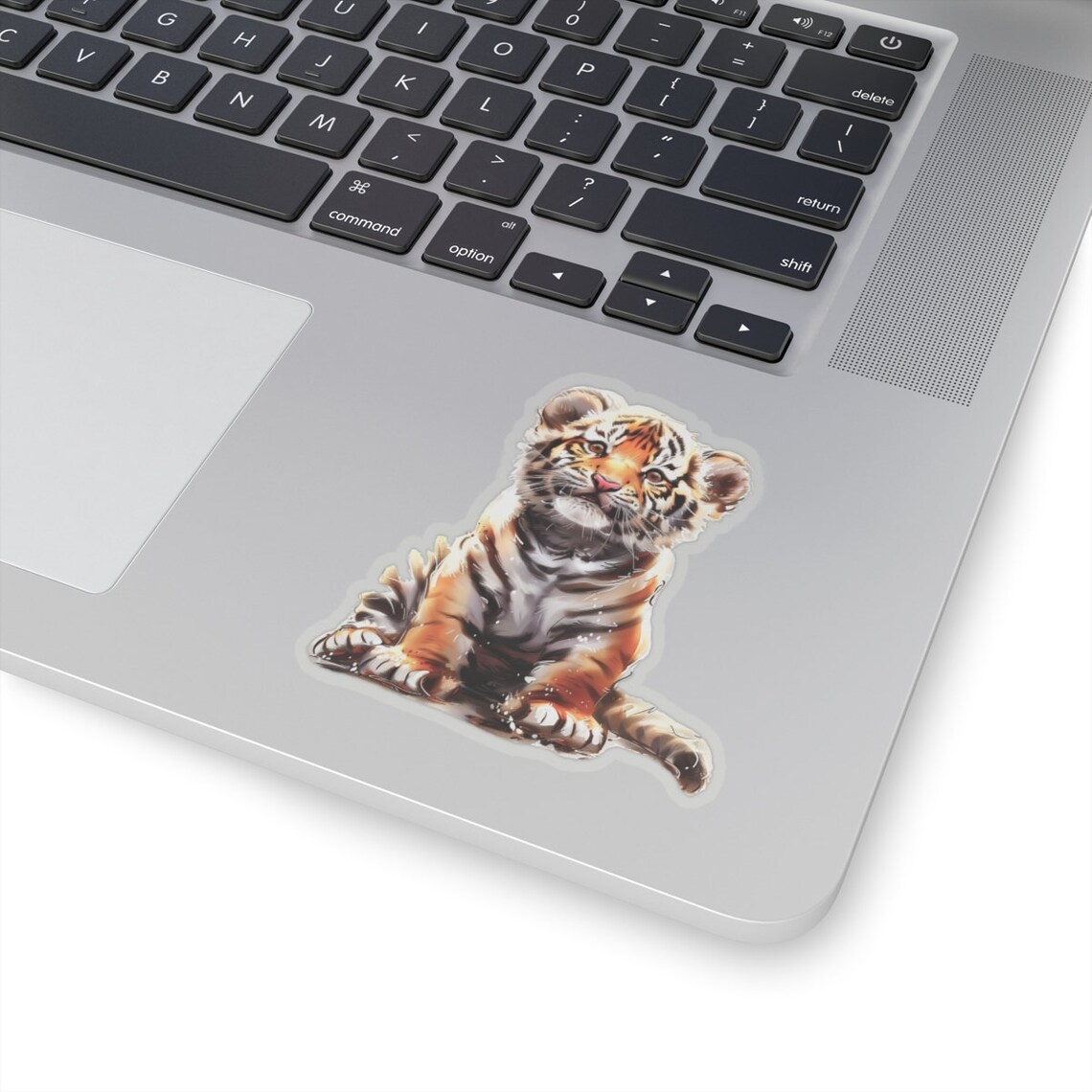 Northeast Tiger Sticker Decal, Cub Baby Watercolor Animal Art Vinyl ...
