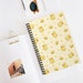 Cute Duck Spiral Notebook, Yellow Animal Pattern Design Journal ...