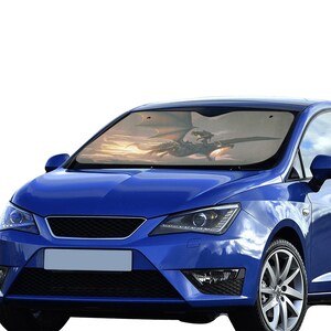 Dragon Car Sun Shade for Windshield, Flying Fantasy Car Accessories ...