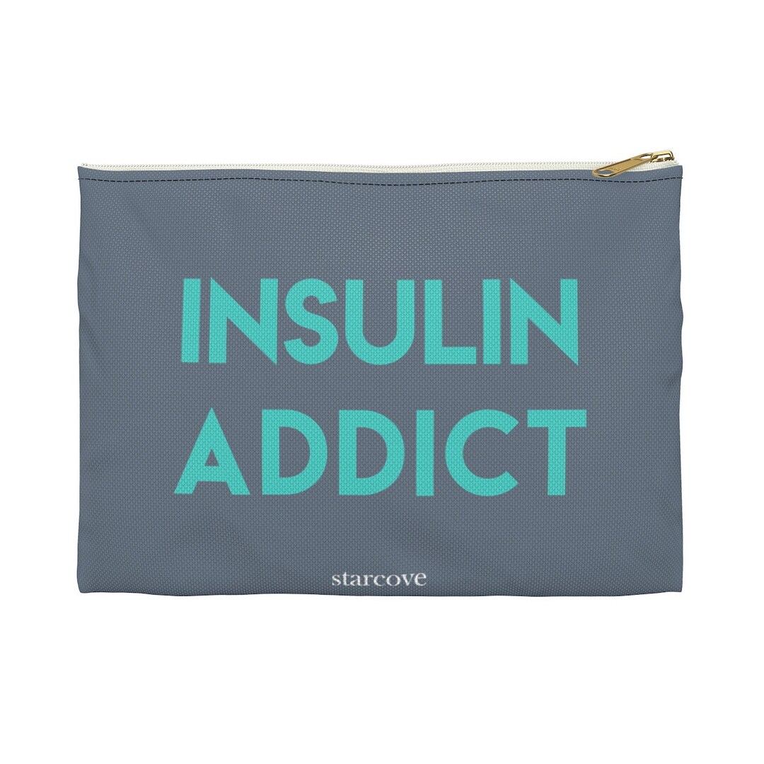 Insulin Addict Diabetes Bag, My Diabetic Supply Pouch Funny Case Type 1 ...