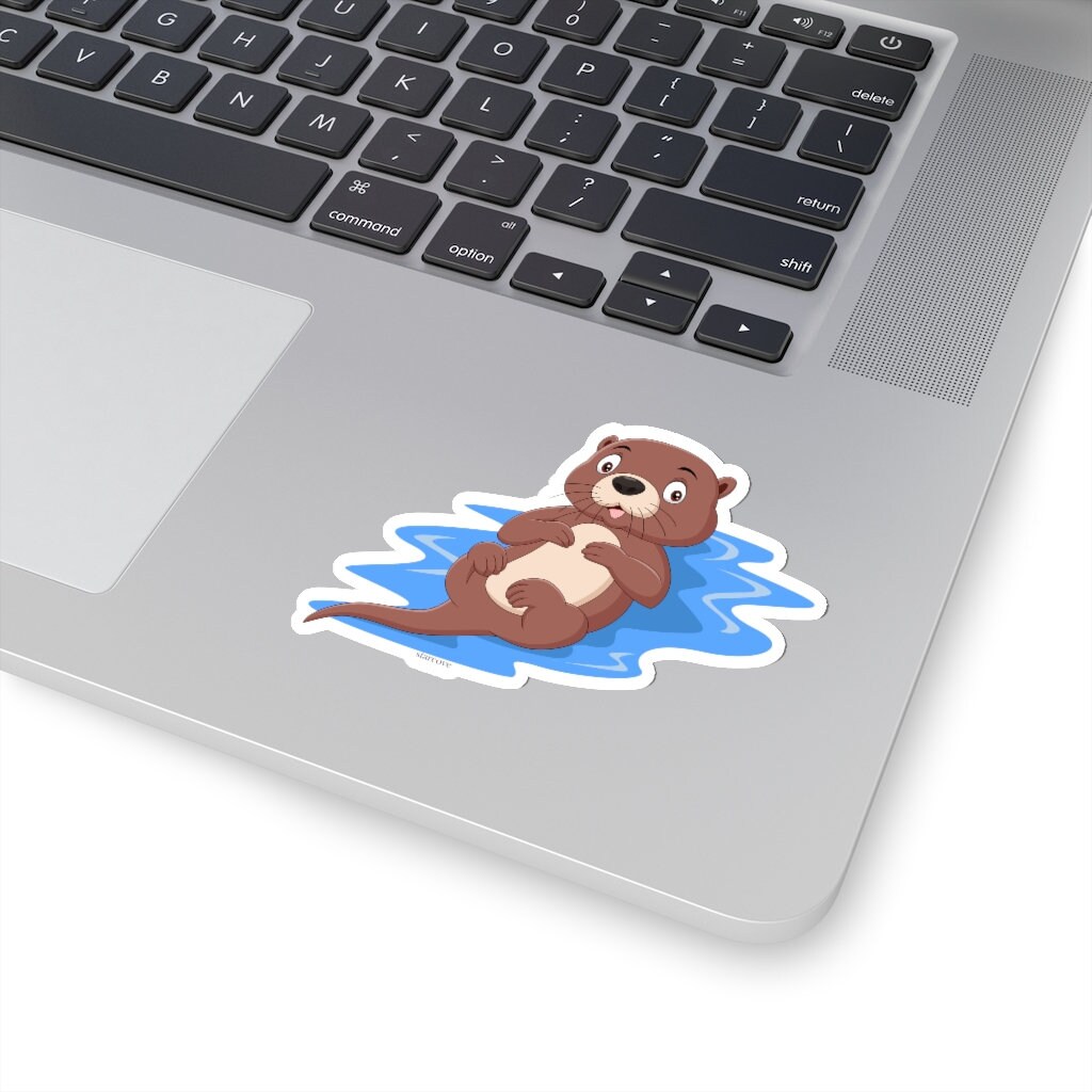 Cute Otter Sticker Animals Woodland Kawaii Laptop Decal Vinyl | Etsy