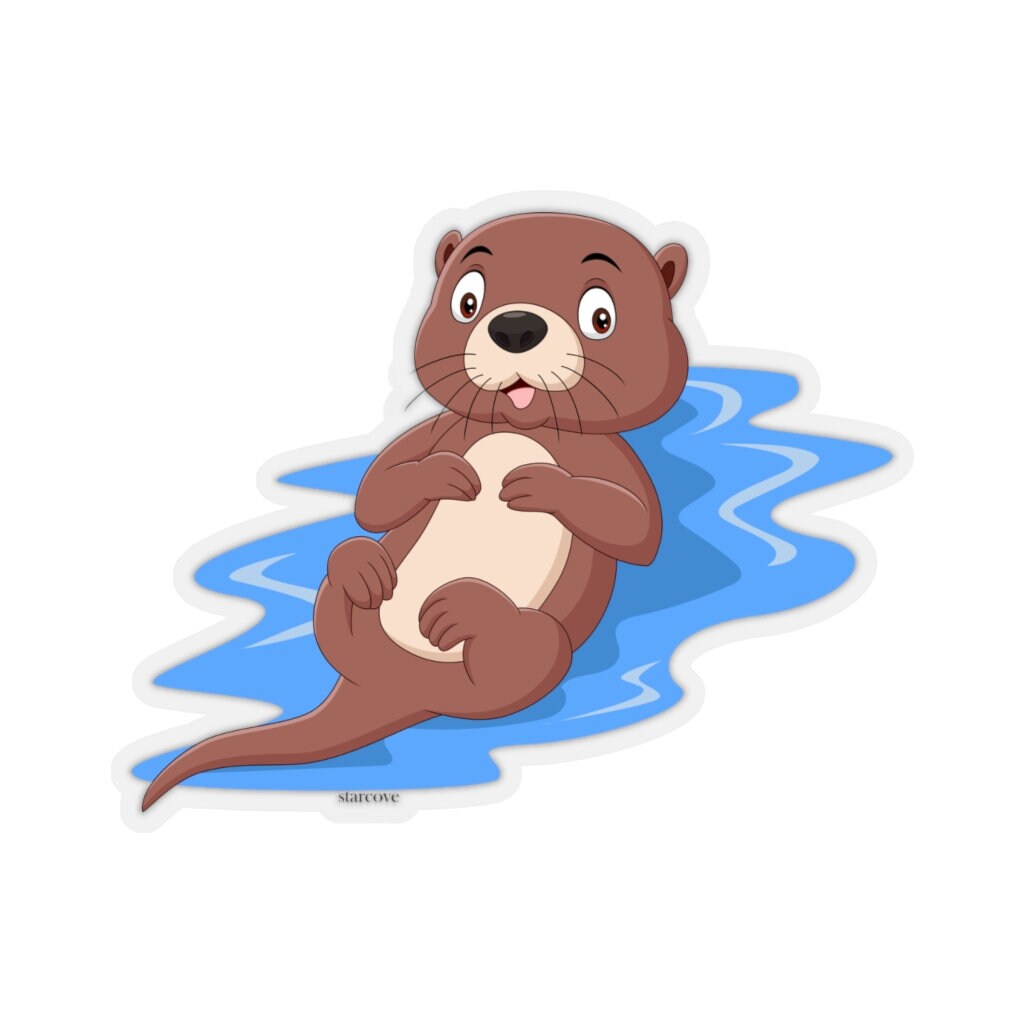 Cute Otter Sticker Animals Woodland Kawaii Laptop Decal Vinyl | Etsy