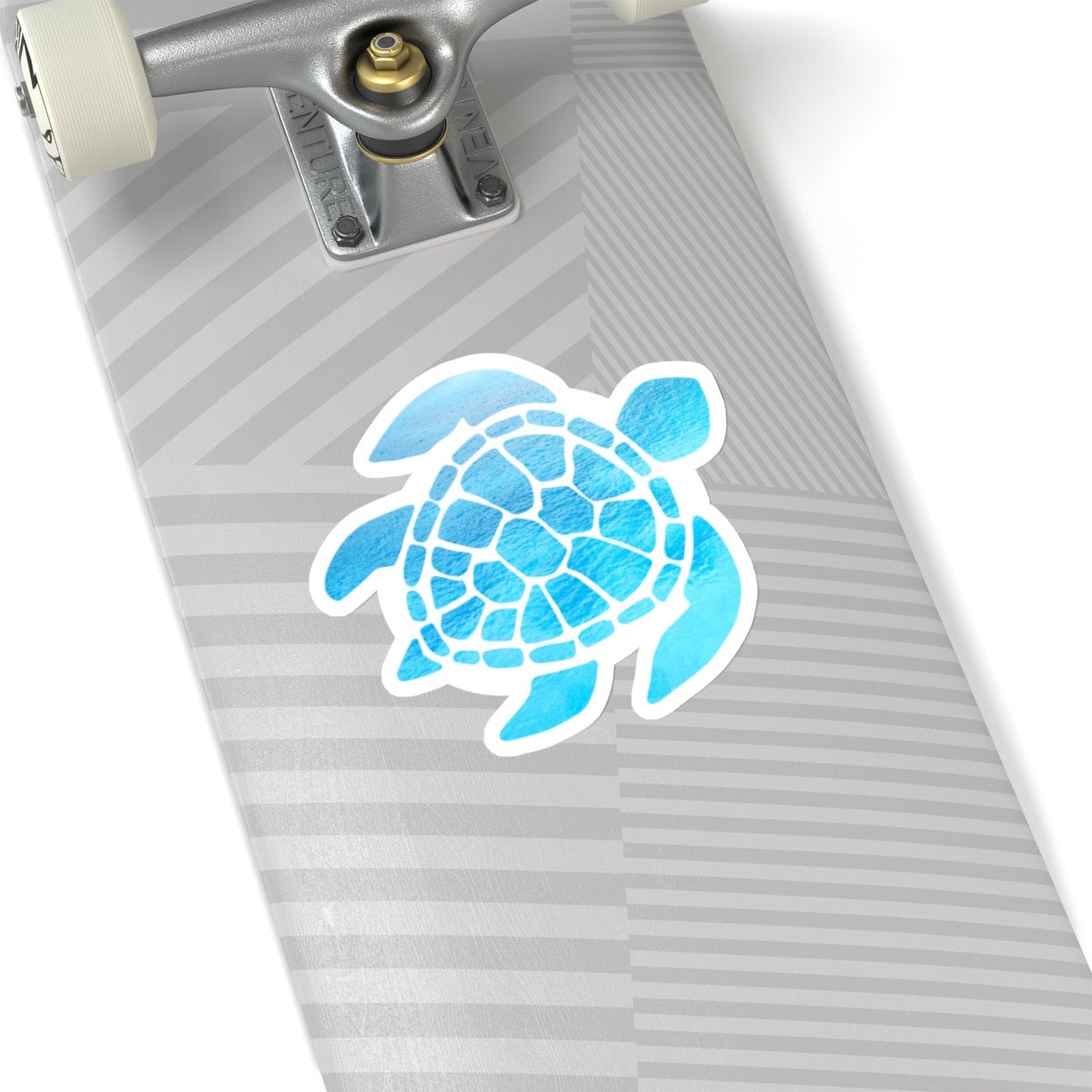 Ocean Sea Turtle Vsco Sticker, Beach Wave Watercolor Blue Laptop Vinyl ...
