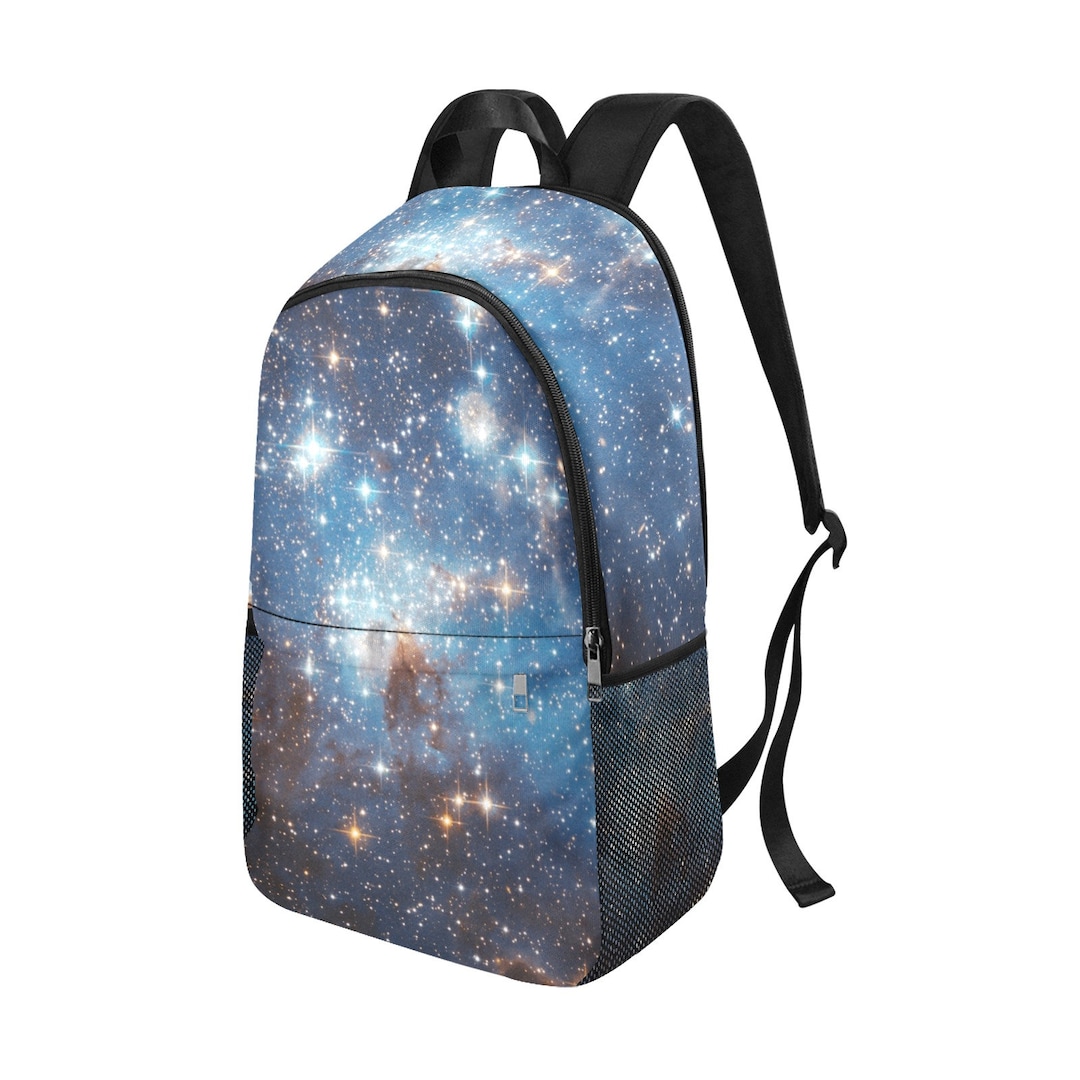 Galaxy Backpack, Blue Stars Space Universe Men Women Kids Gift Him Her ...