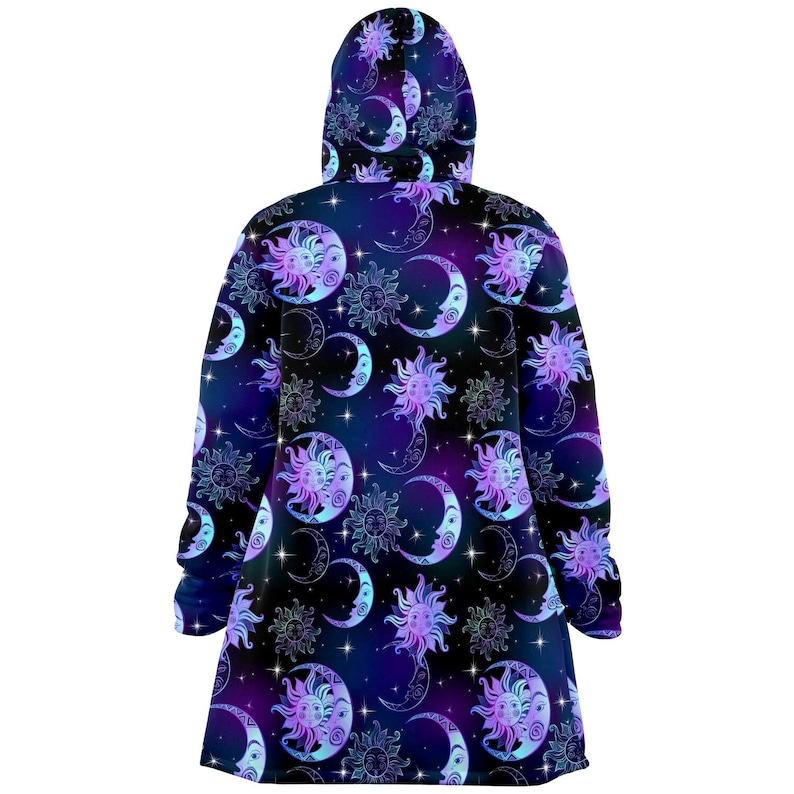 Sun Moon Hooded Cloak Stars Purple Celestial Space Men Women - Etsy