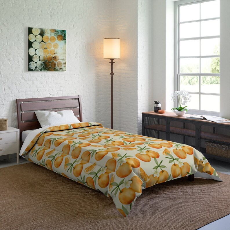 Oranges Bed Comforter Fruit King Queen Twin Single Full Size - Etsy