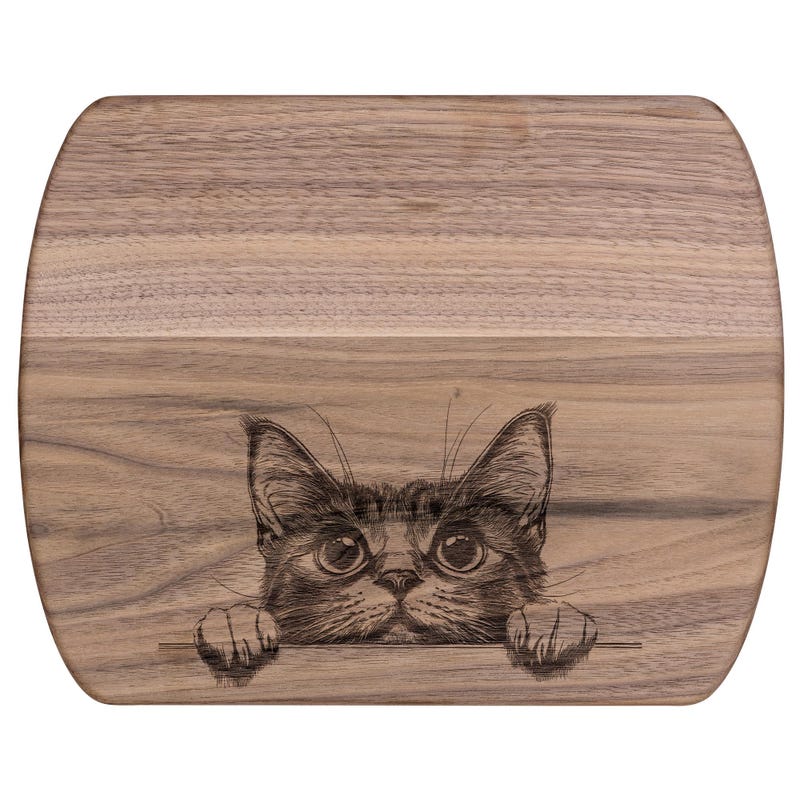 Cat Cutting Board - Etsy