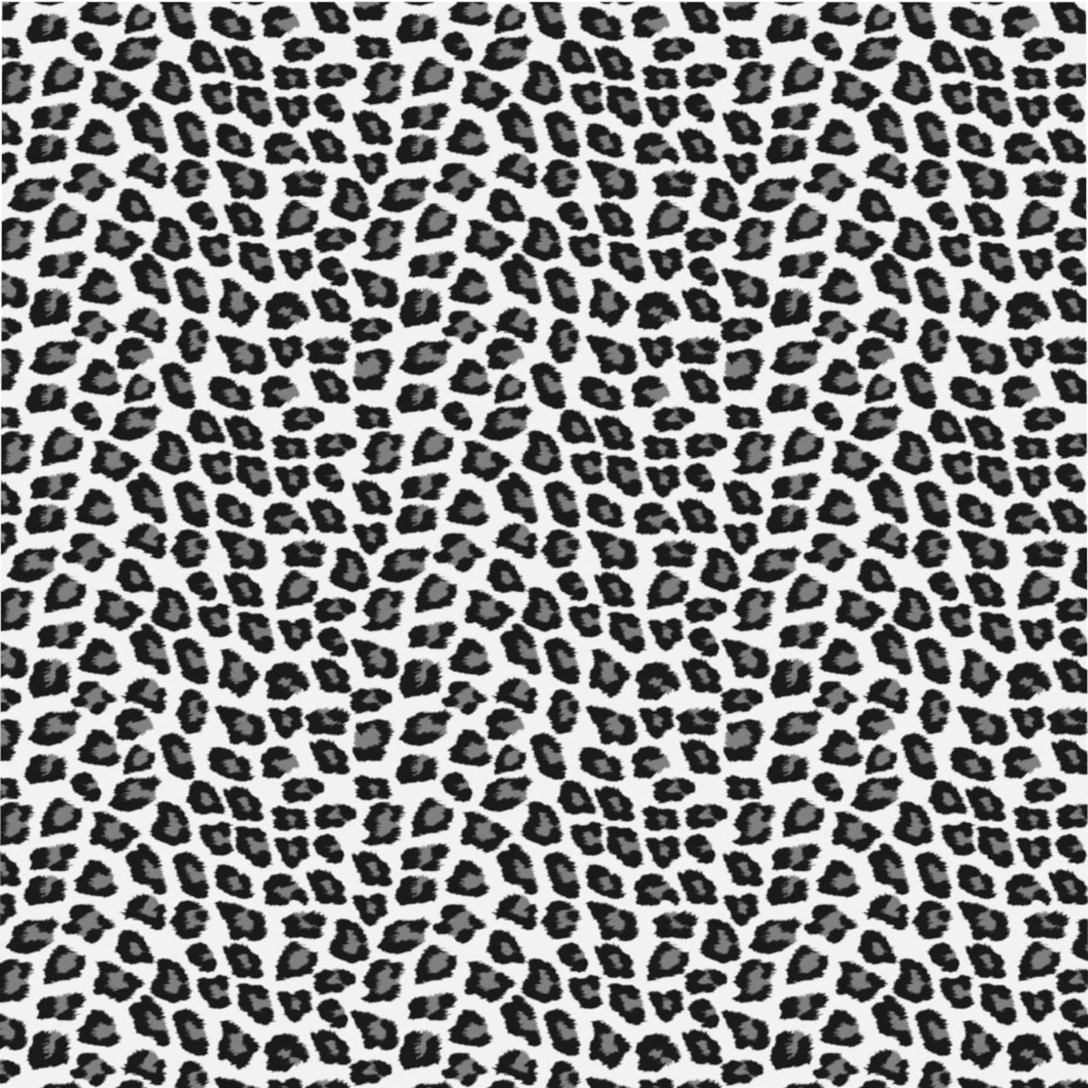 Snow Leopard Duvet Cover Animal Print Black White Microfiber - Etsy