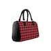 Red and Black Buffalo Plaid Handbag, Women Ladies Checkered Check Print ...