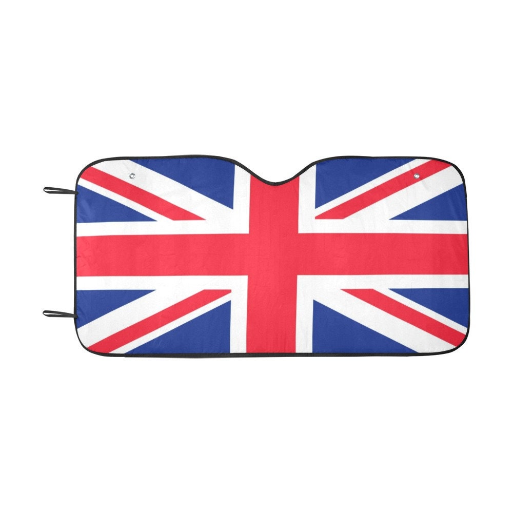 UK Flag Windshield Sun Shade, United Kingdom England Car Accessories ...