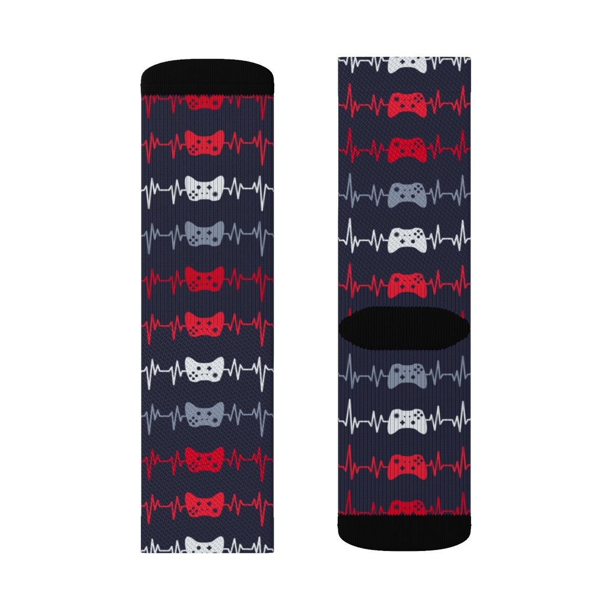 Gamer Heartbeat Socks, 3D Sublimation Socks Video Game Gaming Lover ...