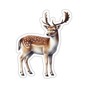 Deer Sticker, Cute Animal Watercolor Wall Decal Art Vinyl Cute ...