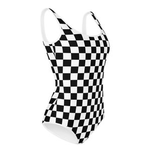 Checkered Girls Swimsuits, Tween Teen Kids Youth Teenager Bathing Suit ...