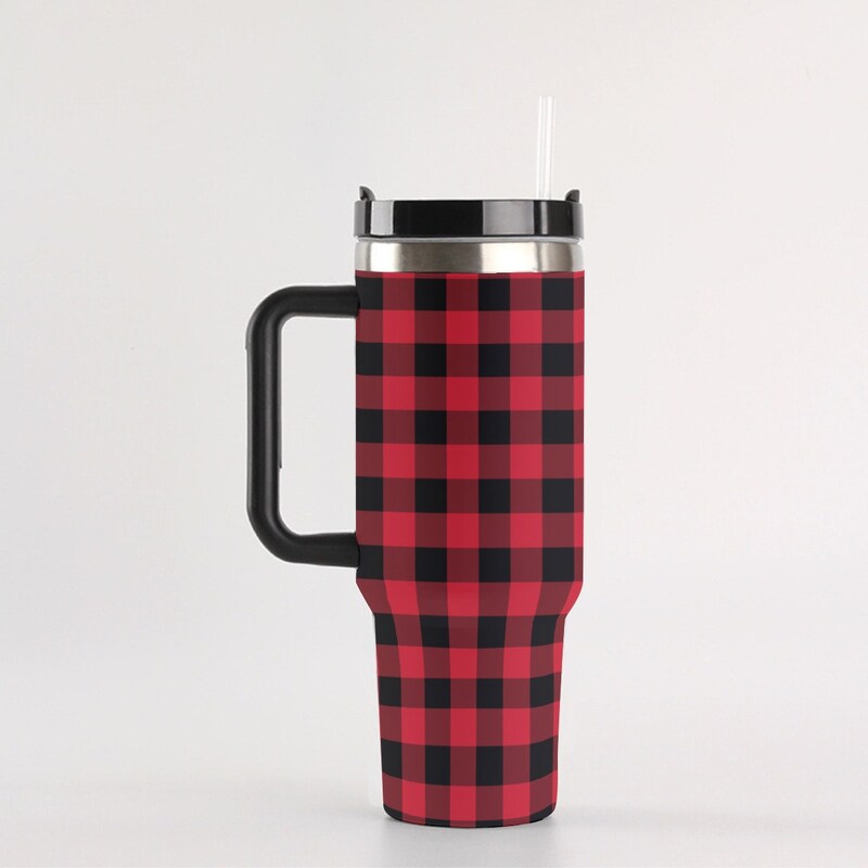Buffalo Plaid Cups - Etsy