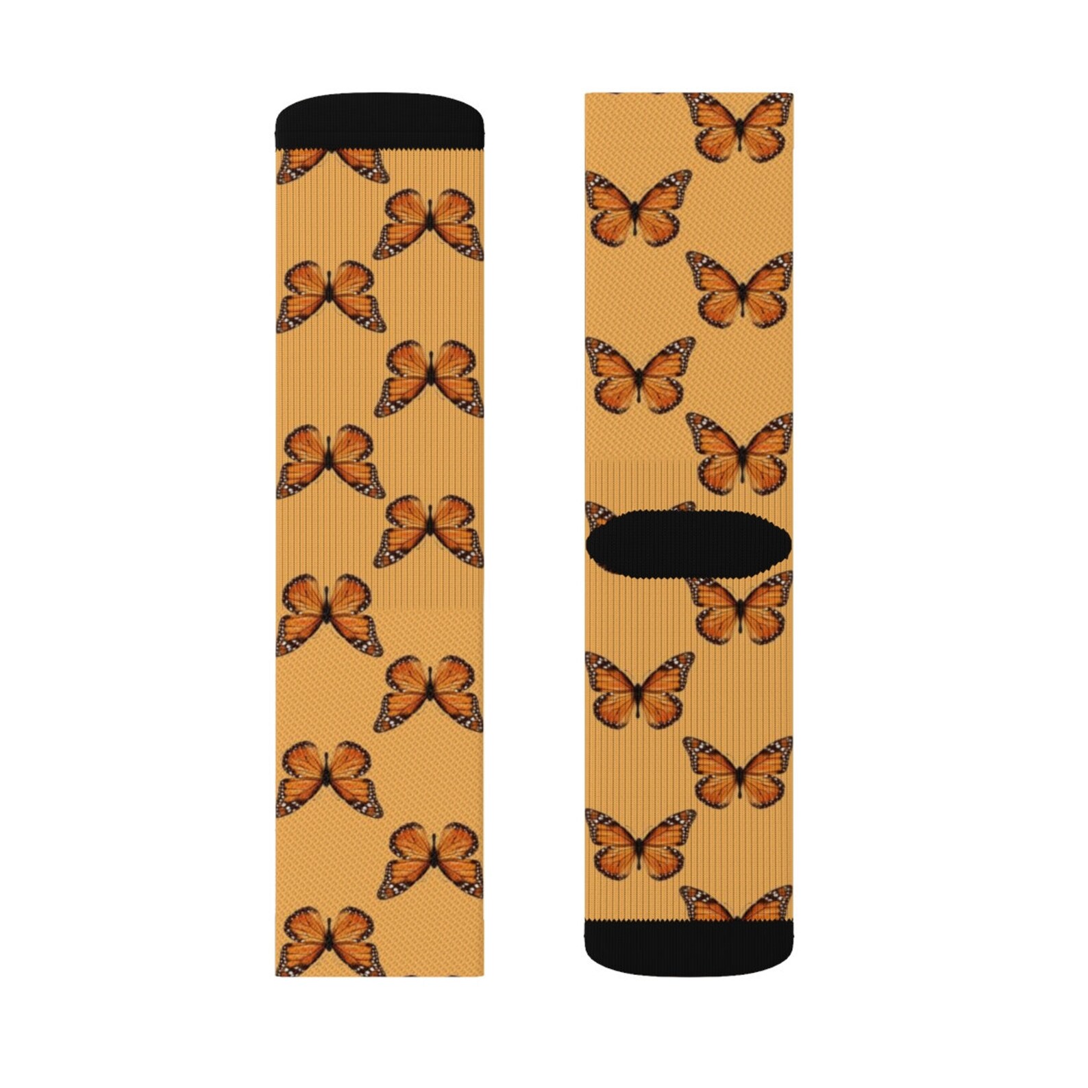 Butterfly Socks, 3D Printed Sublimation Monarch Animal Women Men Funny ...