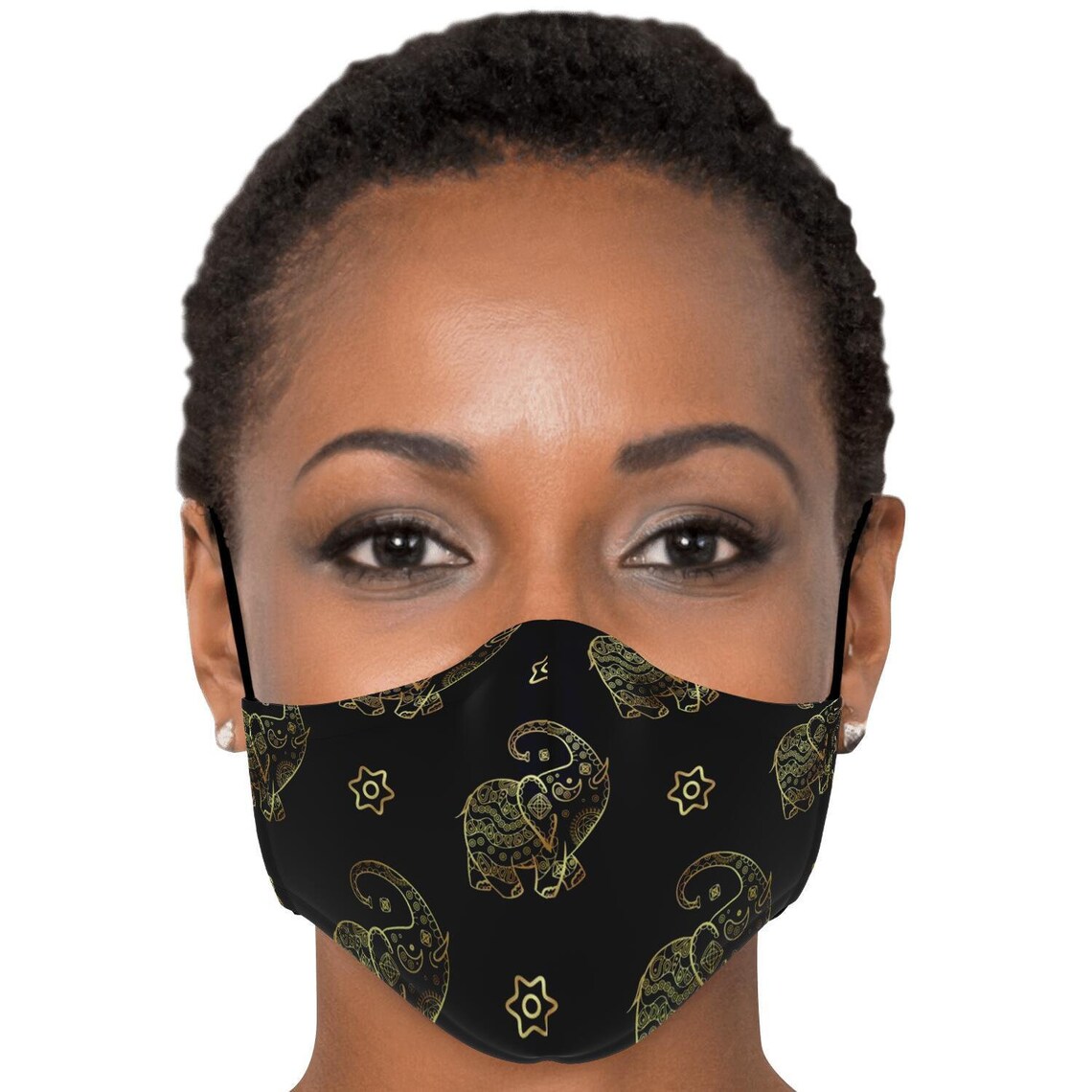 Elephant Face Mask With Filter and Nose Wire Gifts Animal | Etsy