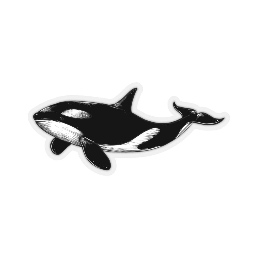 Orca Whale Stickers, Killer Whale Ocean Animal Laptop Vinyl Cute ...
