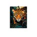 Jaguar Poster Print, Leopard Animal Leopard Forest Wall Art Vertical ...