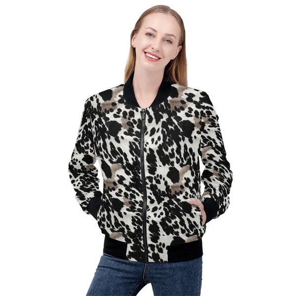 Cow Print Jacket - Etsy