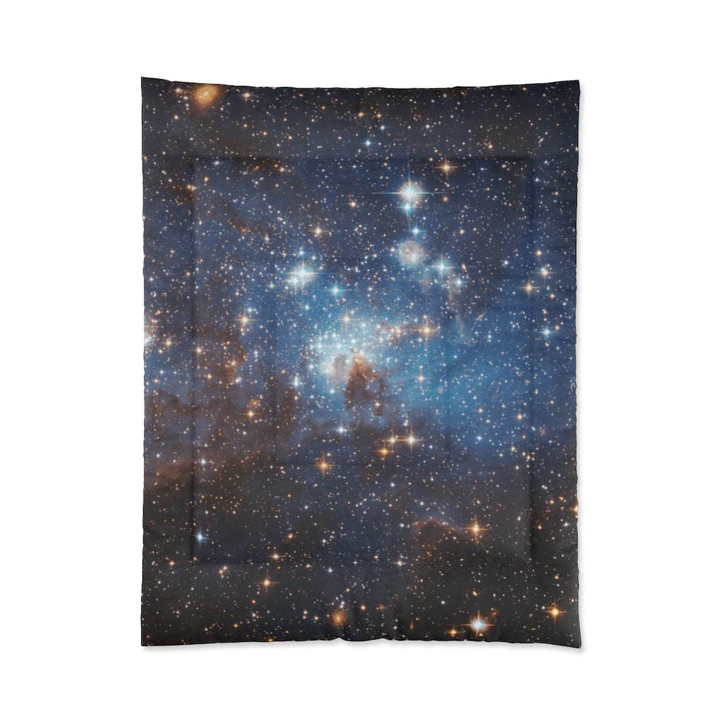 Galaxy Space Bed Comforter Celestial Stars Constellation King - Etsy