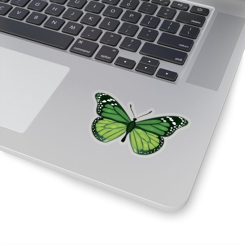 Green Monarch Butterfly Sticker Animal Insect Cute Decal - Etsy