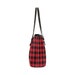 Red Buffalo Plaid Tote Bag Purse, Black Check Checkered Print Handbag ...