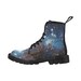 Galaxy Boots Women's Vegan Canvas Lace up Shoes, Blue Universe Space ...