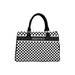 Black and White Handbag, Checkered Racing Flag Checkerboard Print ...