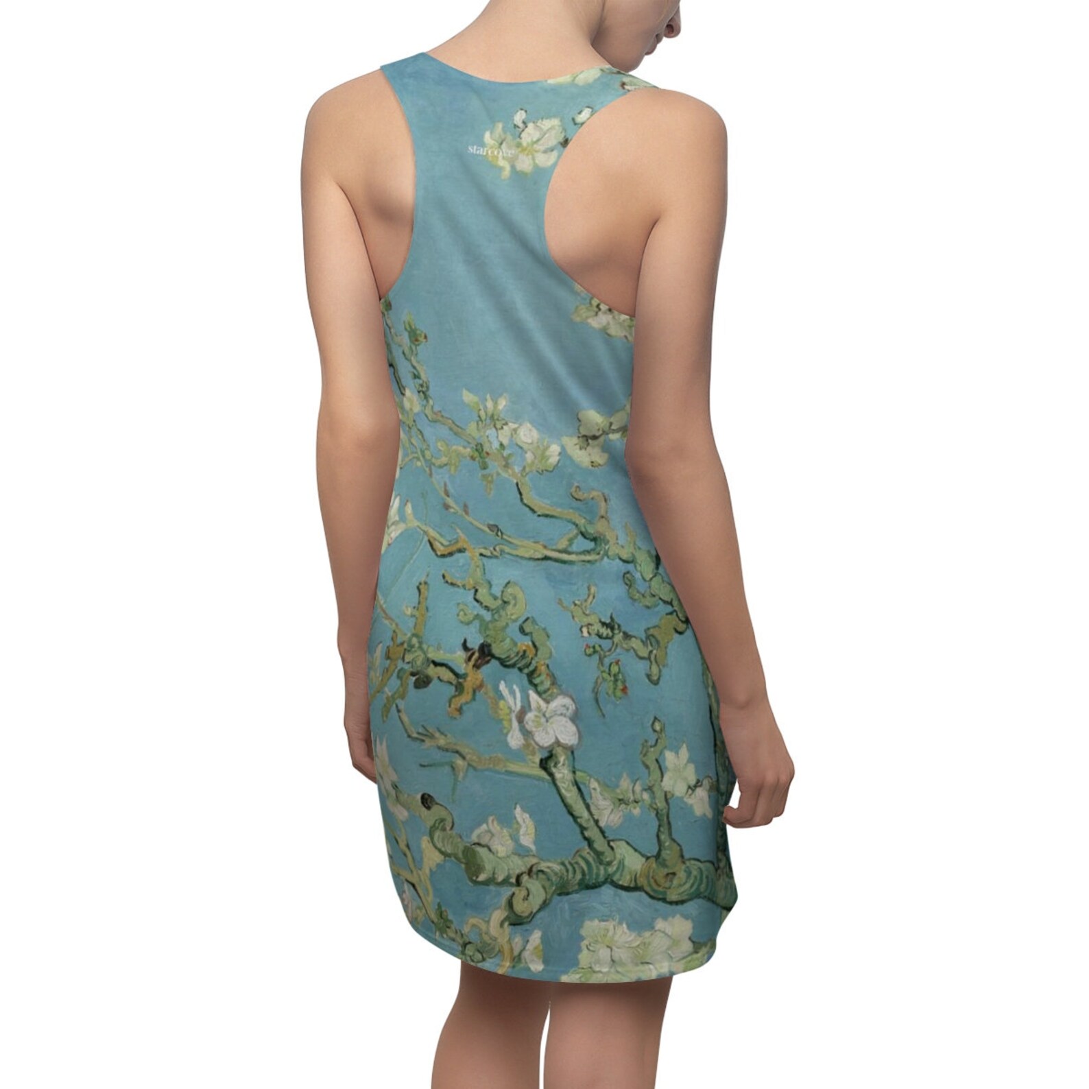 Vintage Floral Dress, Vincent Van Gogh Painting, Fine Art Dress ...