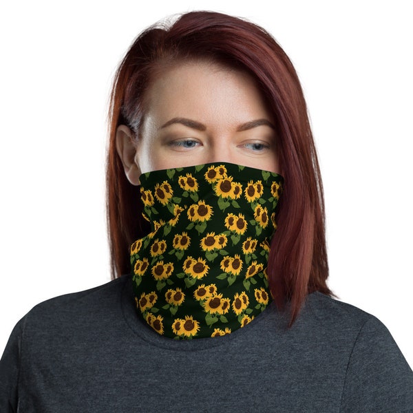 Sunflower Face Mask - Etsy