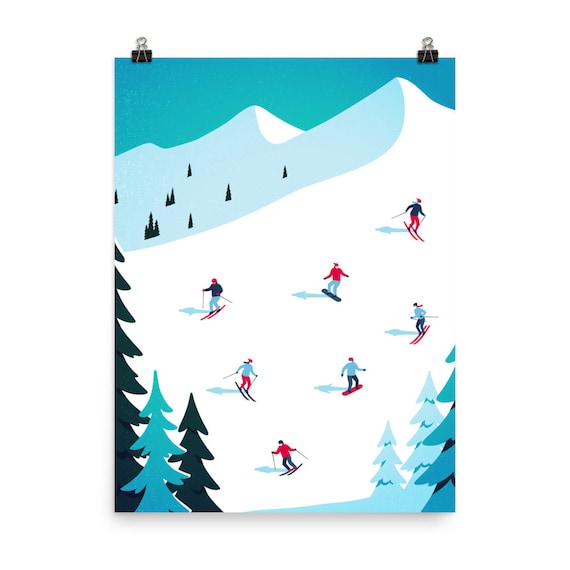 Ski Graphic Art