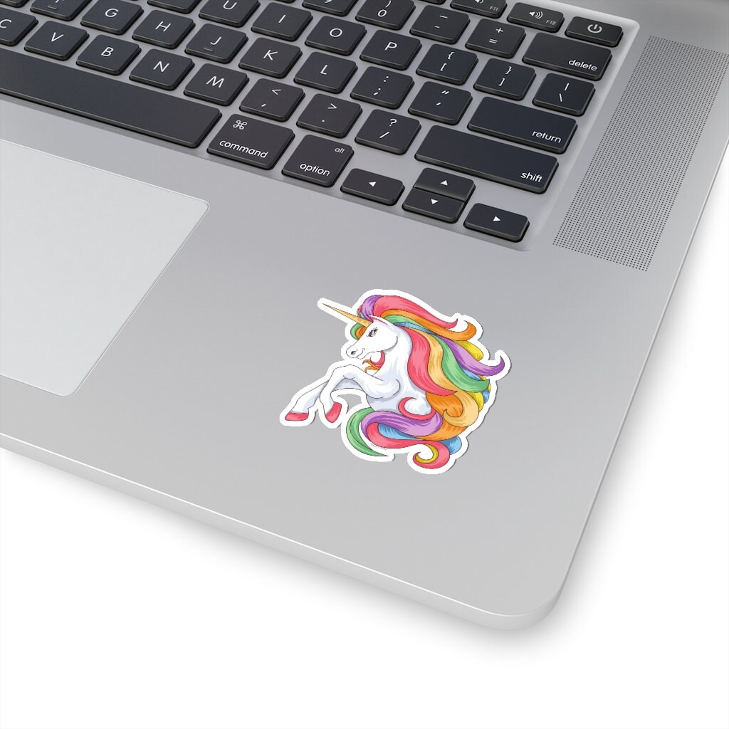 Unicorn Rainbow Sticker Pastel Laptop Decal Vinyl Cute | Etsy