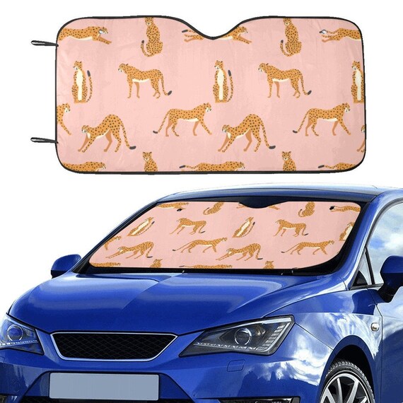 Leopard print windshield sun shade store