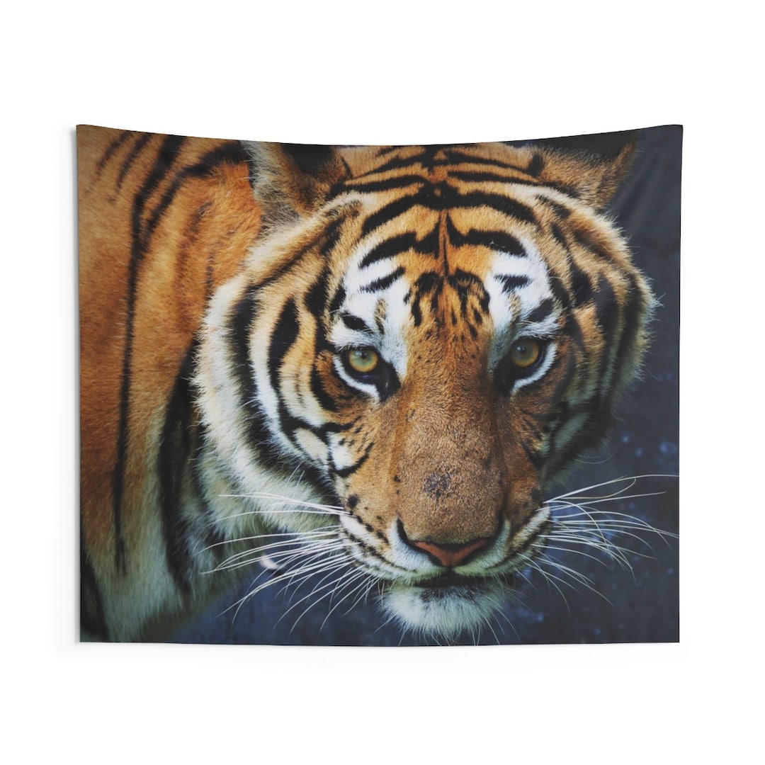 Tiger Tapestry, Nature Indoor Animal Wall Art Hanging Print Tapestries ...