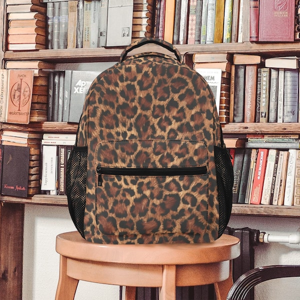 Leopard Print Backpacks - Etsy UK