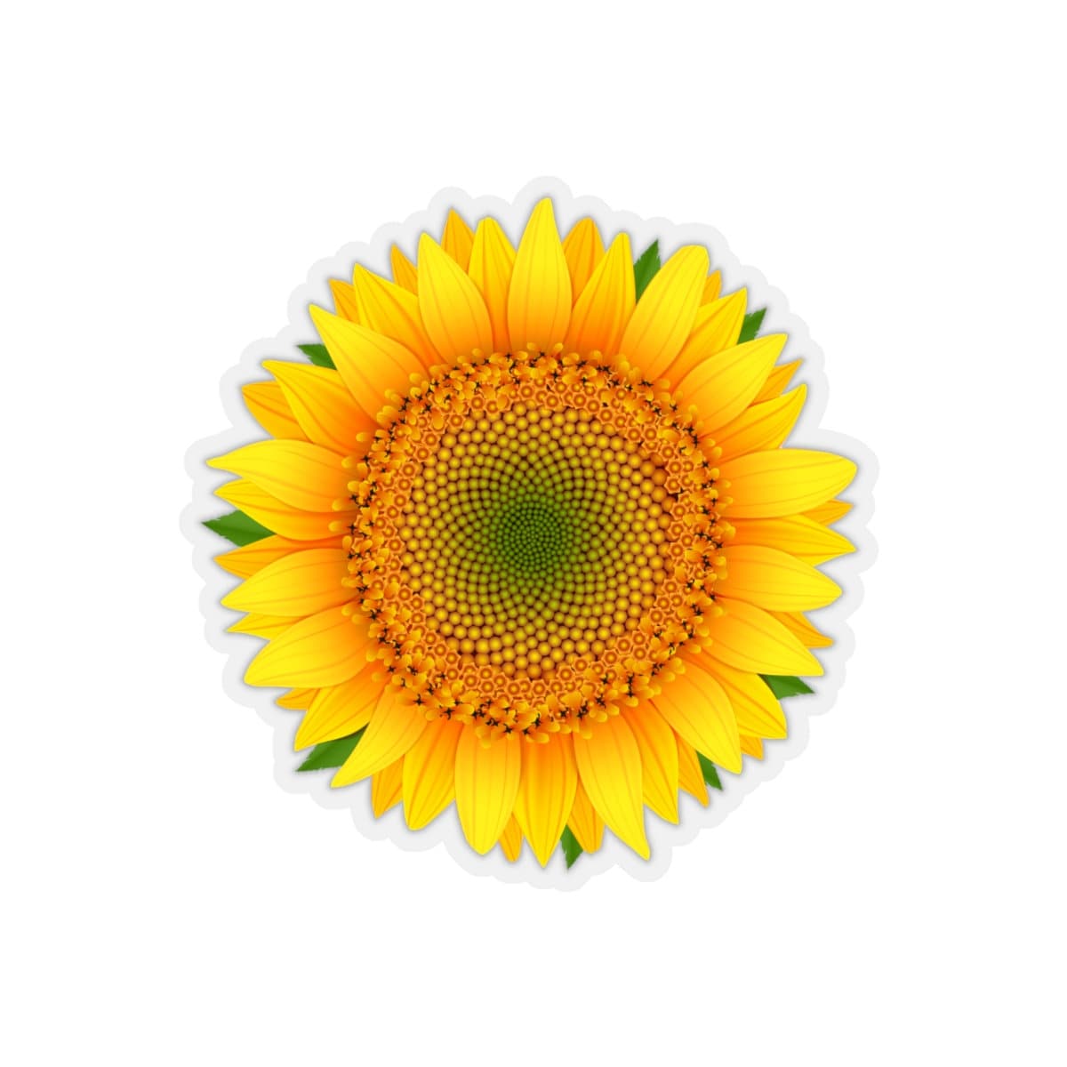 Sunflower Sticker, Yellow Flower Art Laptop Vinyl Cute Waterproof ...