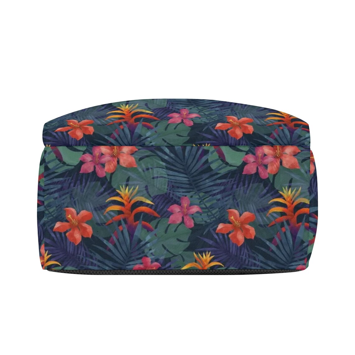 Tropical Flowers Backpack, Jungle Floral Hawaiian Green Men Women Kids ...