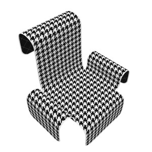Houndstooth Sofa Couch Cover, Black and White Dog Pets Slipcovers ...