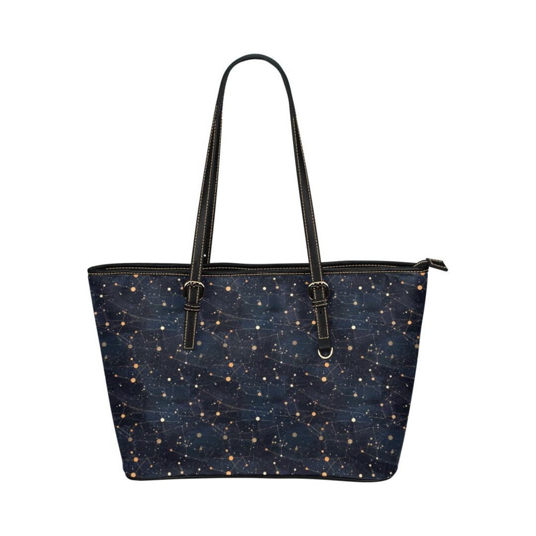 Constellation Tote Bag Purse, Galaxy Space Celestial Print Handbag ...