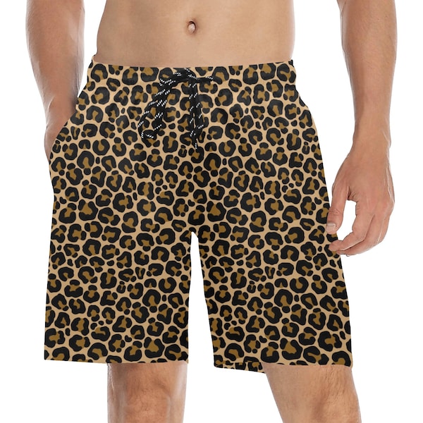 Mens Leopard Swim Trunks - Etsy