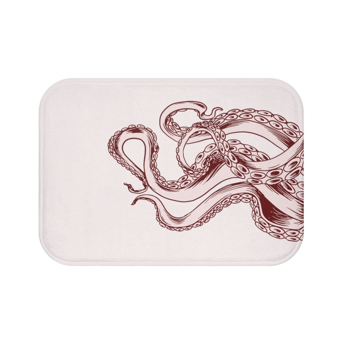 Octopus Bath Mat Bathroom Tentacles Nautical Sea Aquatic | Etsy