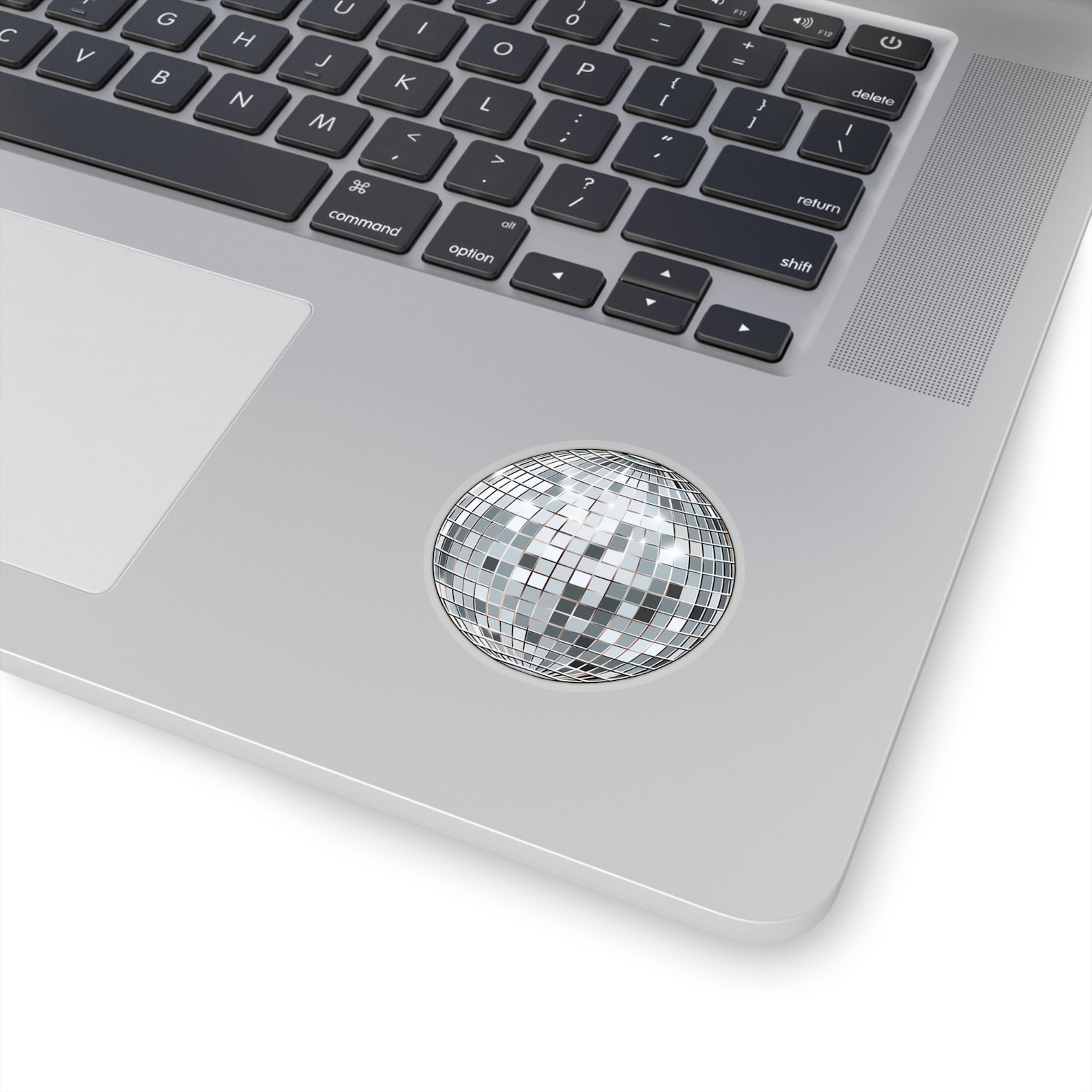 Disco Mirror Ball Sticker Decal, Silver Art Vinyl Laptop Cute ...