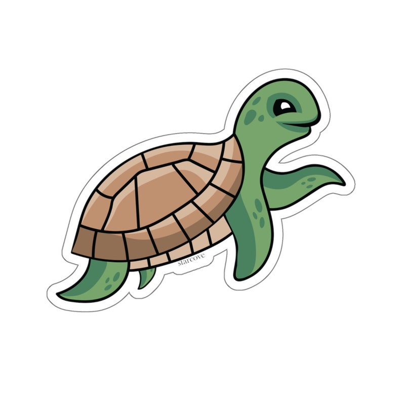 Cute Sea Turtle Decal Tortoise Stickers Laptop Vinyl - Etsy