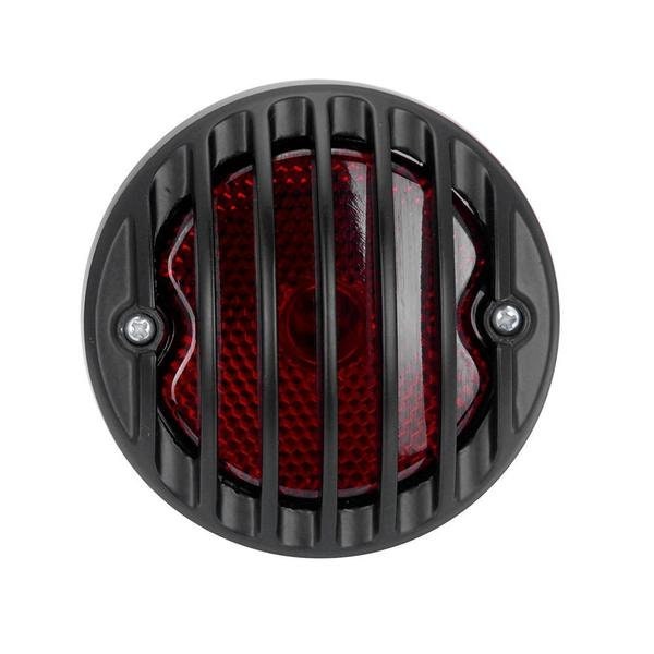 Round Finned Grill Bobber Brake Light - Etsy