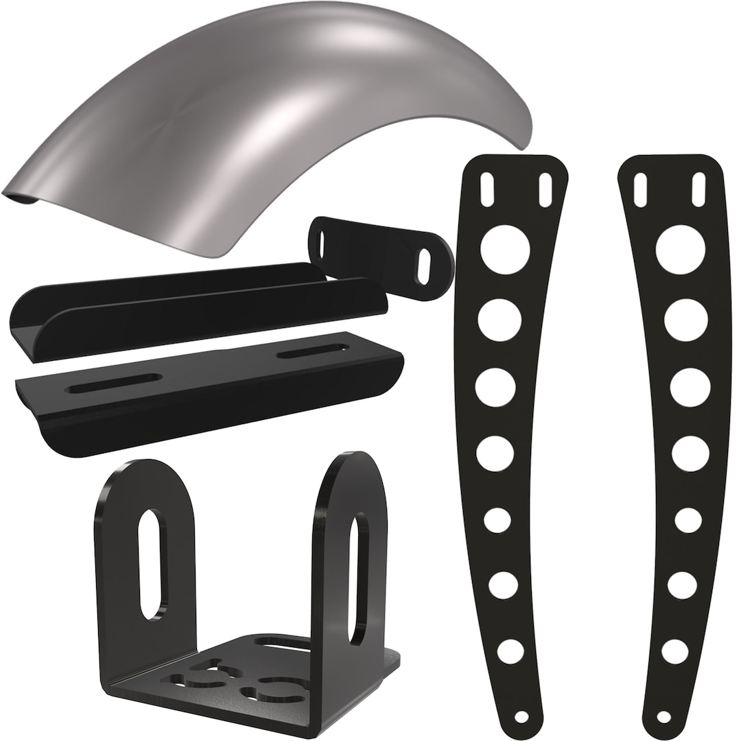 Honda Shadow Vt1100c Rear Fender Combo Kit (rear Fender + Fender ...