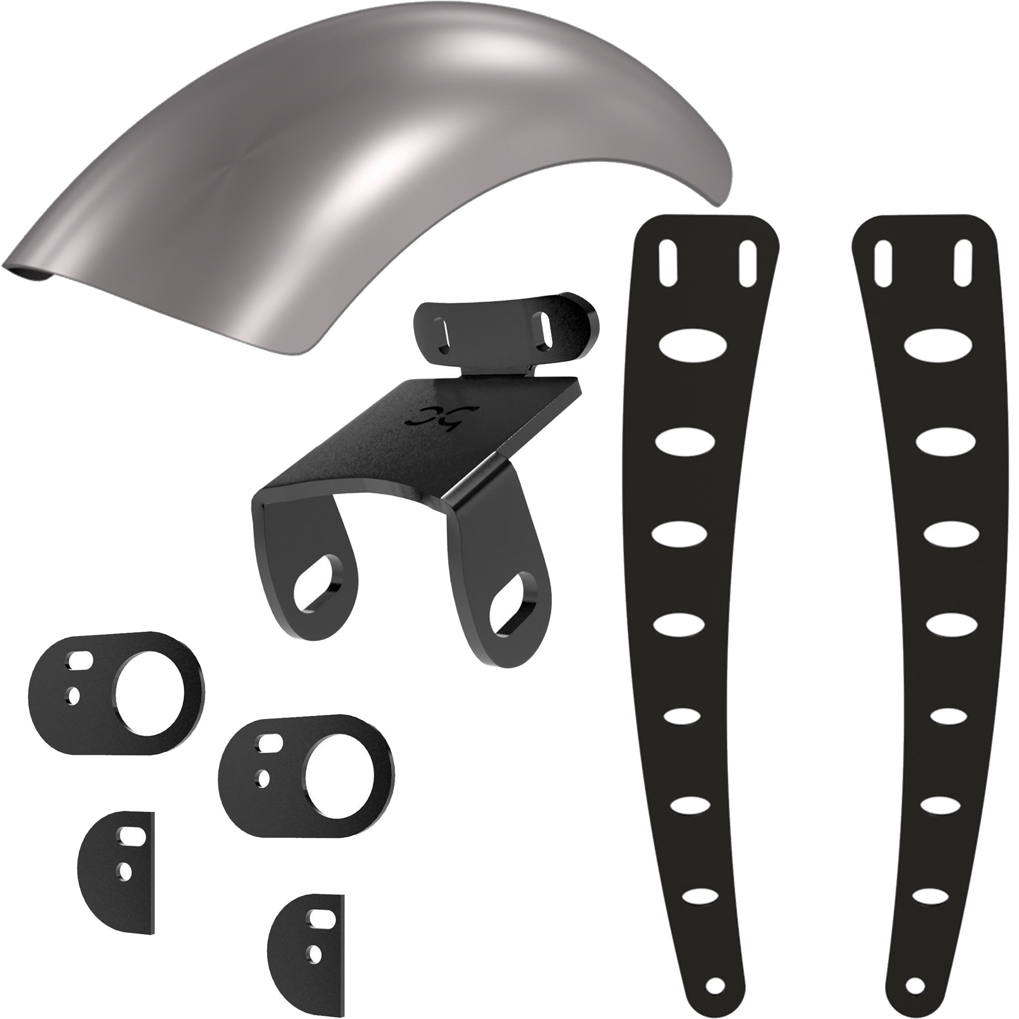 Yamaha Dragstar Vstar XVS650 Rear Fender Combo Kit rear Fender Fender Bracket Strut Brackets 2pc Strutswide OVAL Etsy UK