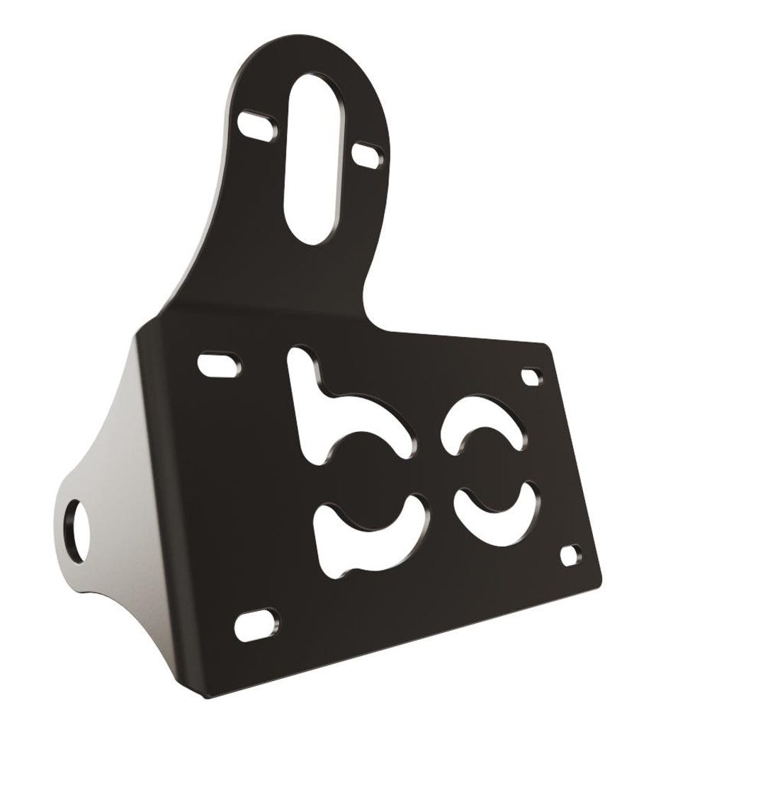 UNIVERSAL Horizontal License Plate Bracket (powder Coated) RIGHT SIDE ...