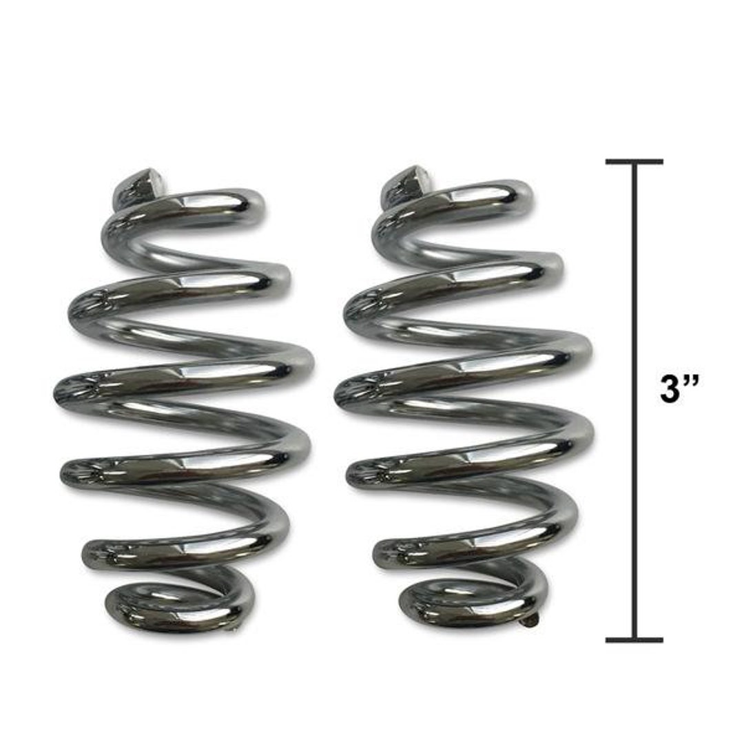 Custom 3" Chromed Barrel Springs (1 Pair) Motorcycle Part - Etsy