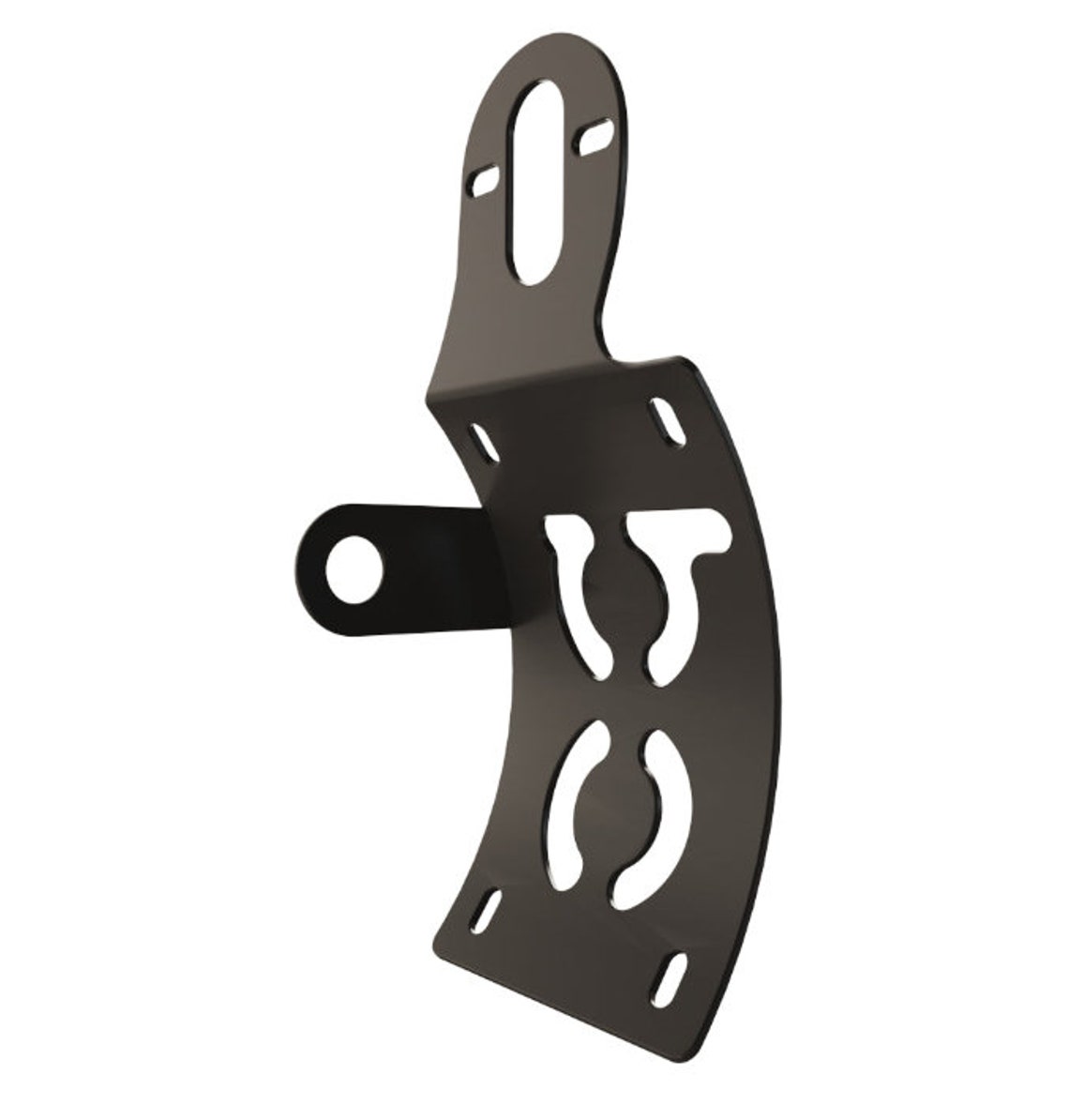 UNIVERSAL Vertical License Plate Bracket CURVED With Brake - Etsy