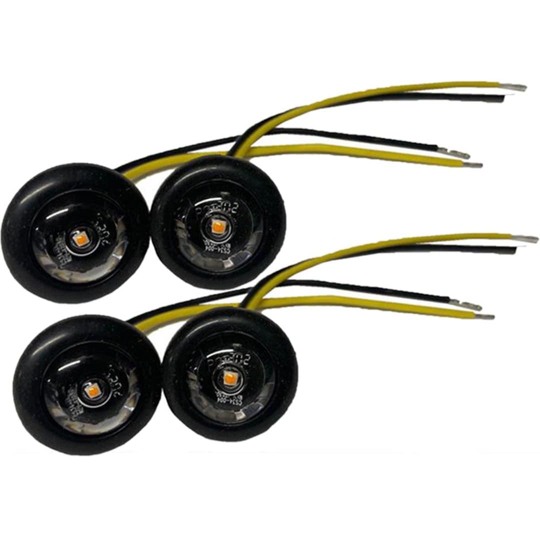 LED 7" Light Bar + Recessed Turn Signal 4pc + Headlight Plate + Light ...